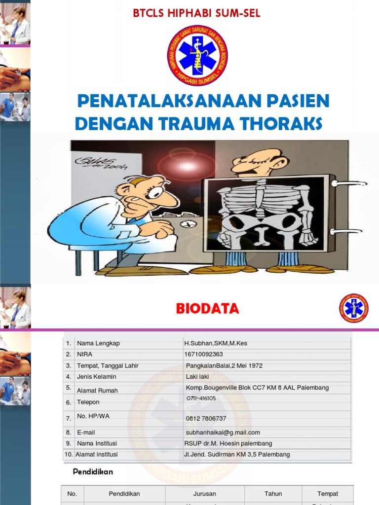Trauma Thorak Hipgabi | PDF