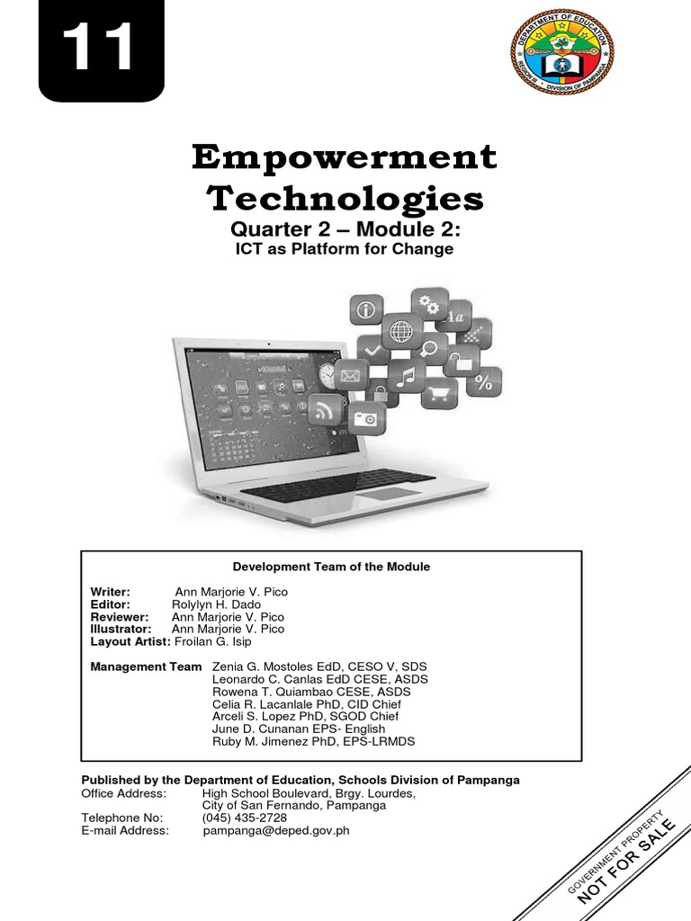 EmpTech Q2 - Mod2 - ICT As Platform For Change | PDF | Educational ... EmpTech Q2 - Mod2 - ICT As Platform For Change | PDF | Educational ...