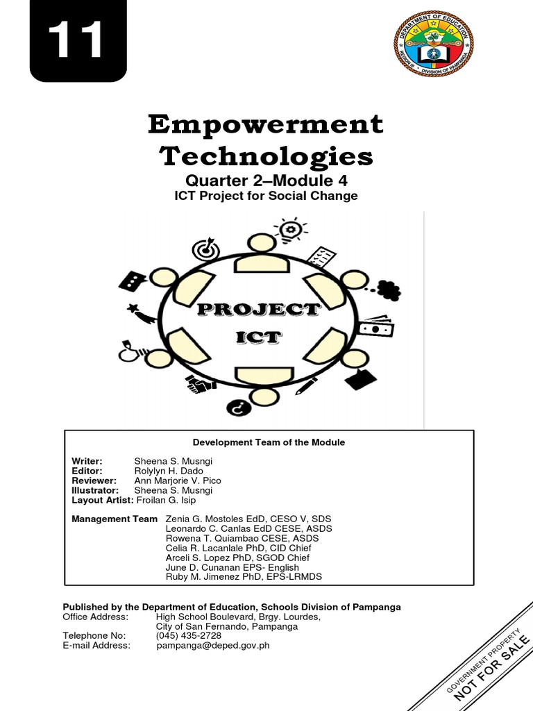 ICT Projects for Social Change Module | PDF | Educational Technology ...
