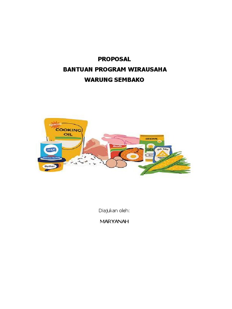 PROPOSAL Sembako Bu Nyai | PDF