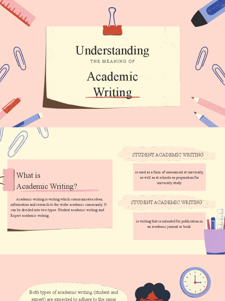 Understanding The Meaning of Academic Writing | PDF | Citation | Thesis