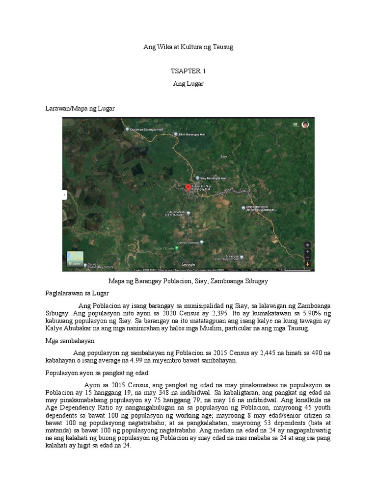 TSAPTER 1 Tausug | PDF