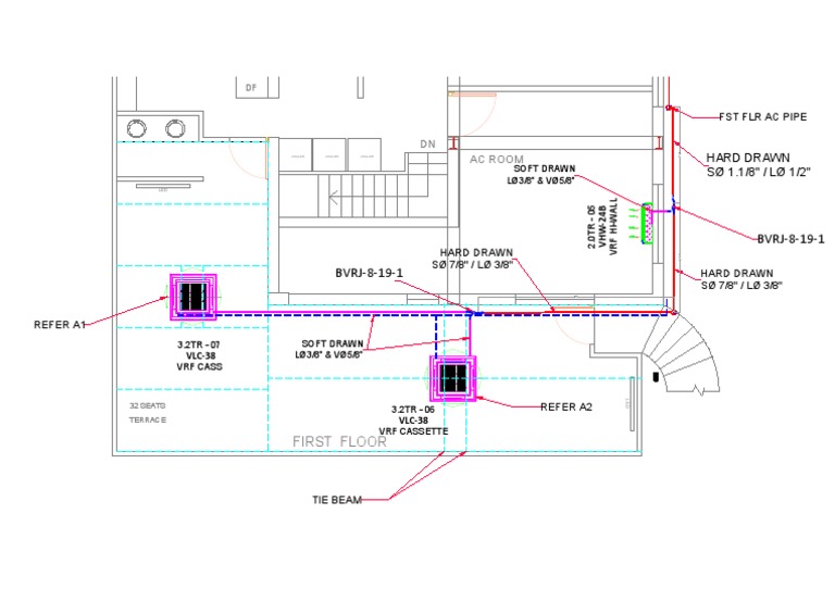 FST FLR VRF Pipe Size | PDF | Building Engineering