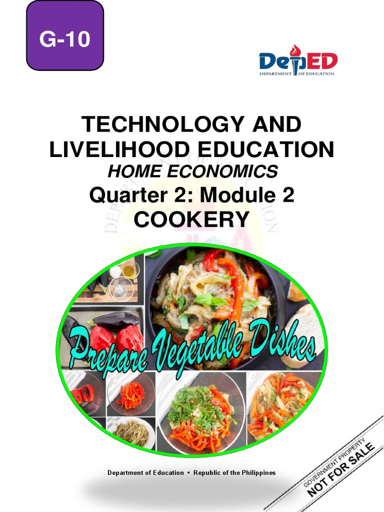 TLE G 10 Quarter 2 Module 2 Cookery Lesson 2 Prepare Vegeatable Dishes ...