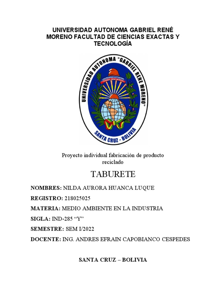 Taburete Con Botellas de Plasticos Reciclados | PDF | El plastico | Reciclaje