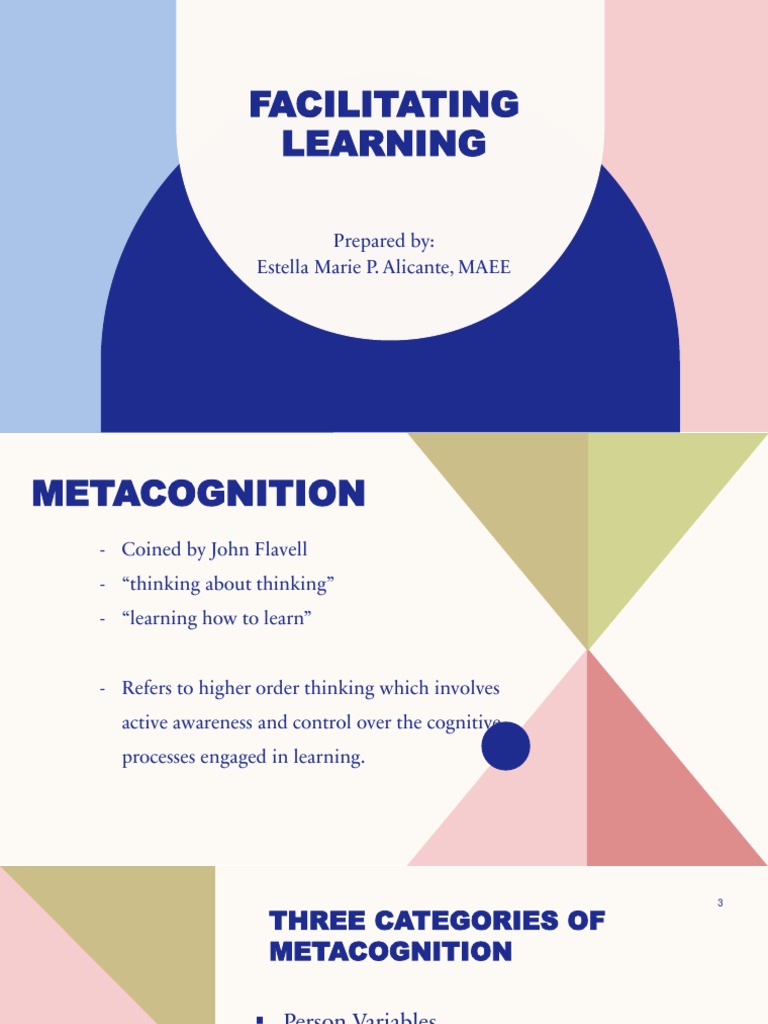 FACILITATING LEARNING Handout | PDF | Schema (Psychology) | Learning