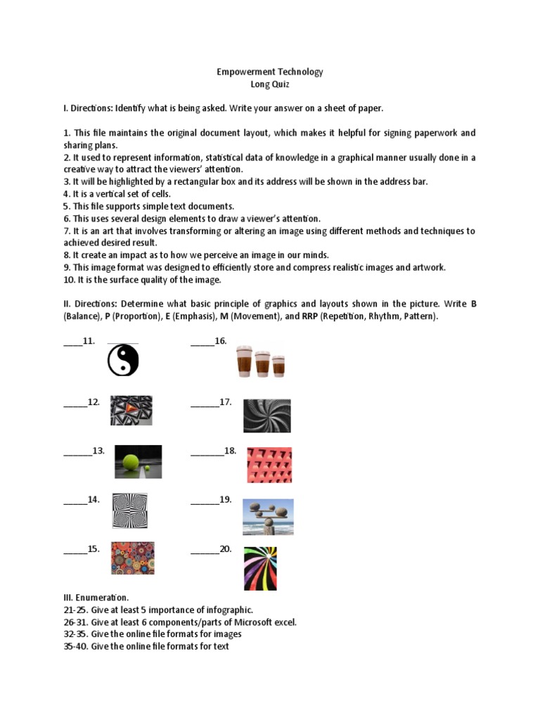 Long Quiz - Etech - Abm-Stem - TVL | PDF | Computers