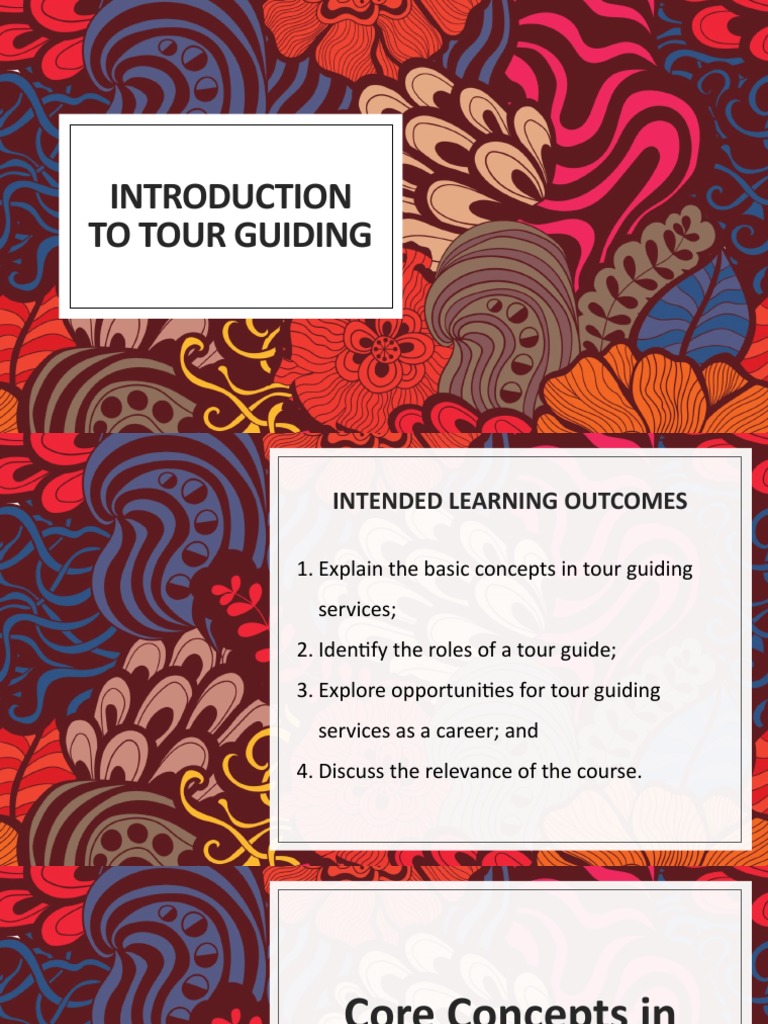 Introduction to Tour Guiding Basics | PDF | Tourism | Employment