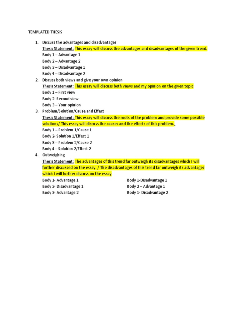 THESIS - BODY | PDF | Essays