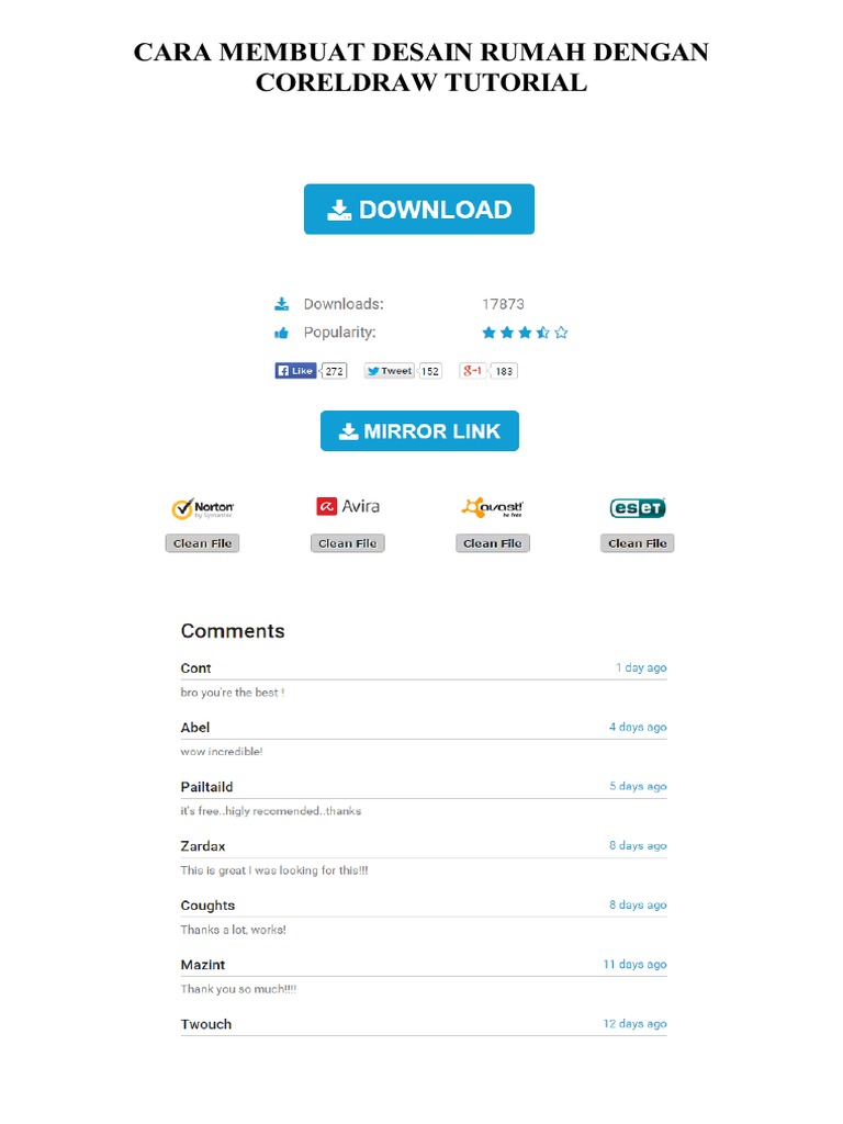 Dokumen - Tips - Cara Membuat Desain Rumah Dengan Coreldraw Tutorial | PDF