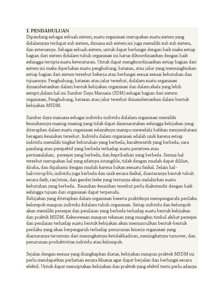 Sejarah Singkat MSDM | PDF | Karier & Perkembangan | Pengembangan Diri