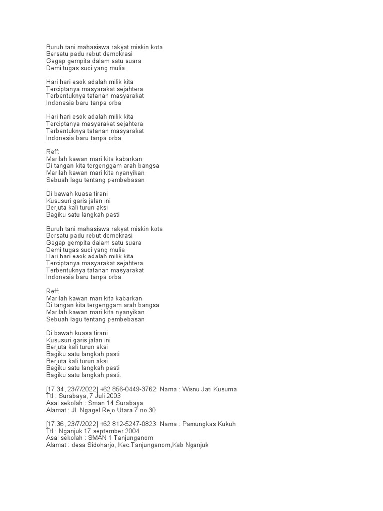 Buruh Tani Mahasiswa Rakyat Miskin Kota | PDF | Ilmu Sosial | Seni