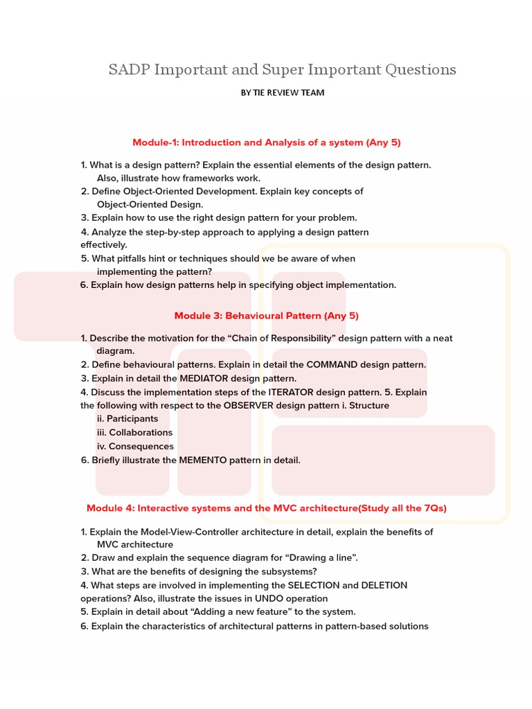 Design Patterns and Architectural Principles: A Comprehensive Guide to ...