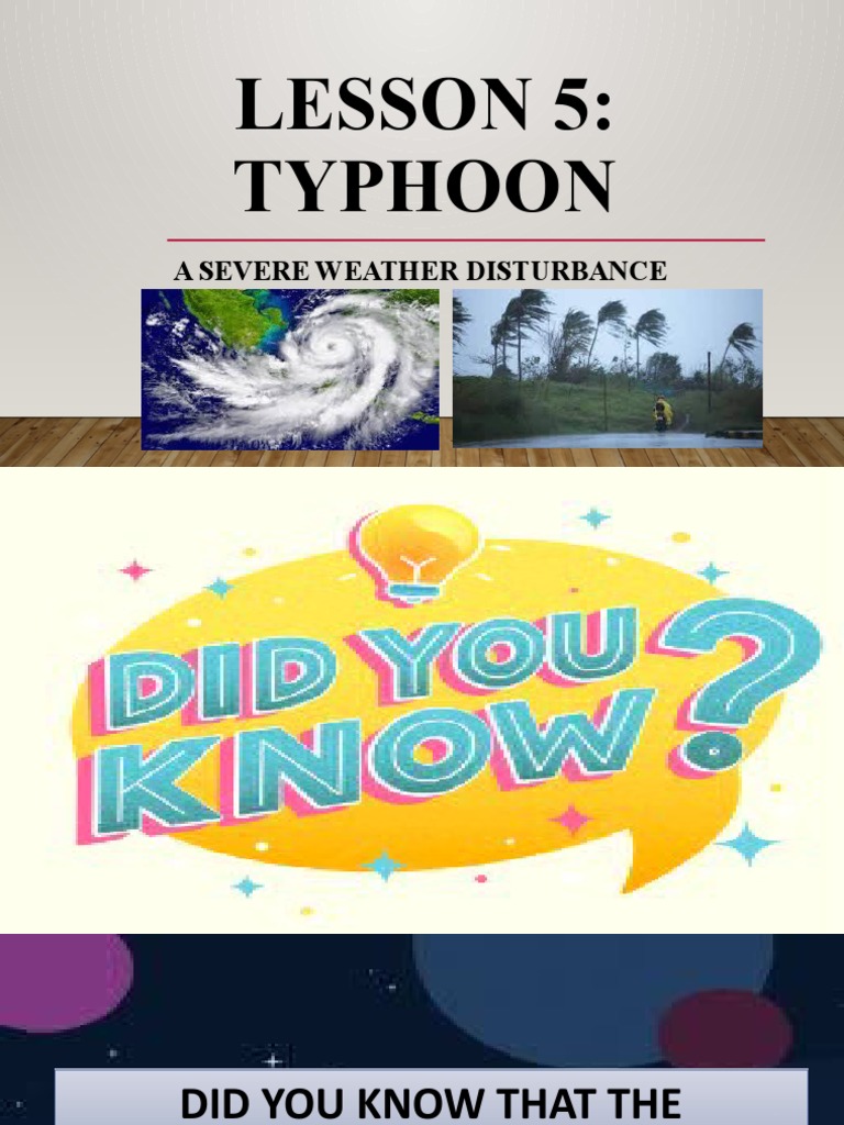 Understanding Typhoons in the Philippines | PDF | Tropical Cyclones | Wound