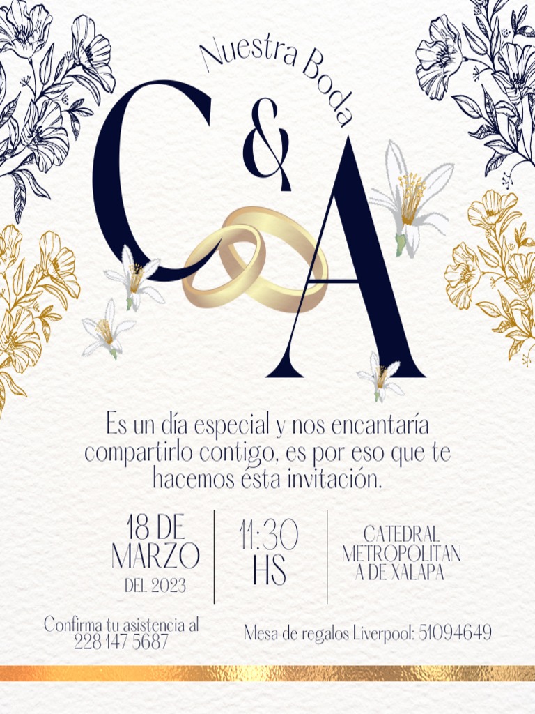 Invitación Boda Angeles y Carlos | PDF