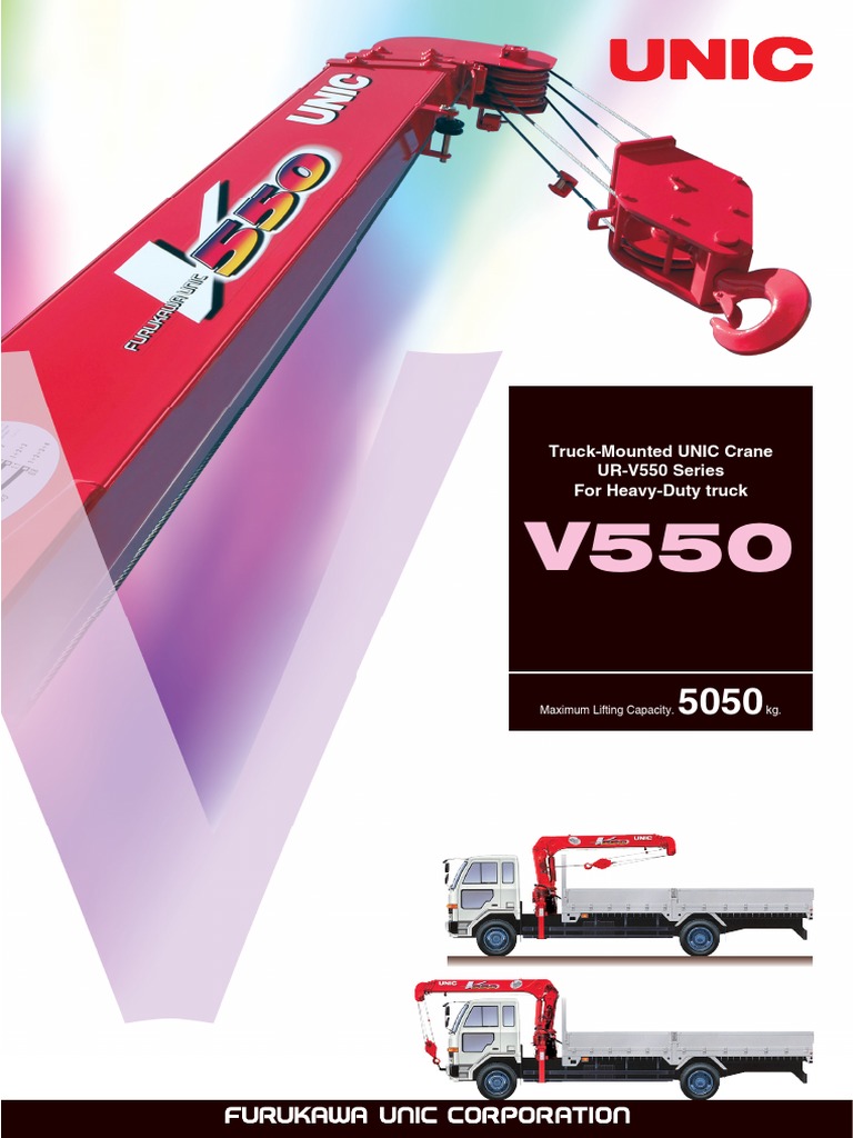 v550 English | PDF | Crane (Machine) | Vehicles