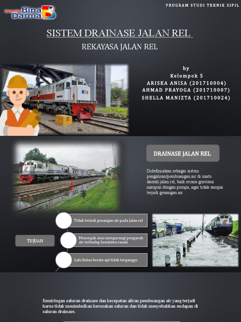 Desain Drainase Jalan Rel dan Gambarnya | PDF