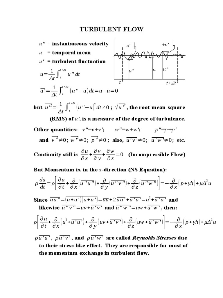 Turbulent Flow | PDF | Turbulence | Continuum Mechanics