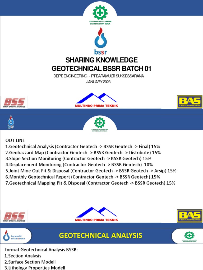 Sharing Knowledege Geotechnical BSSR Batch 01 | PDF | Geotechnical ...
