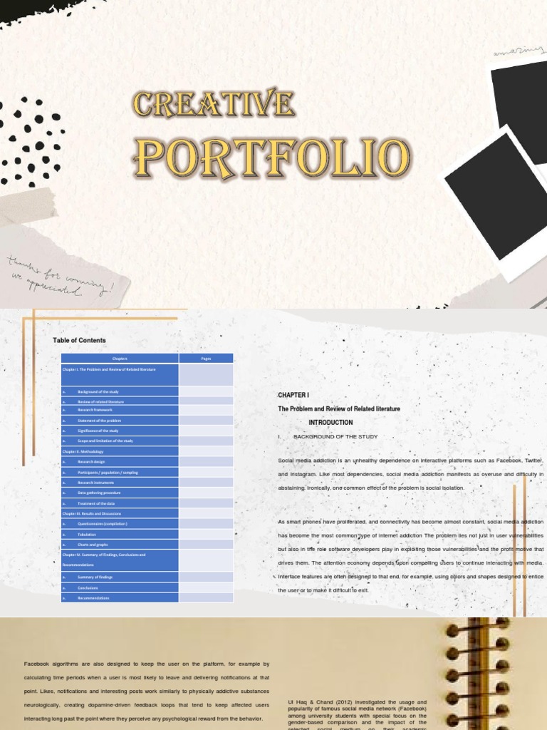 Culminating Activity Portfolio Sample | PDF | Social Media | Popular ...