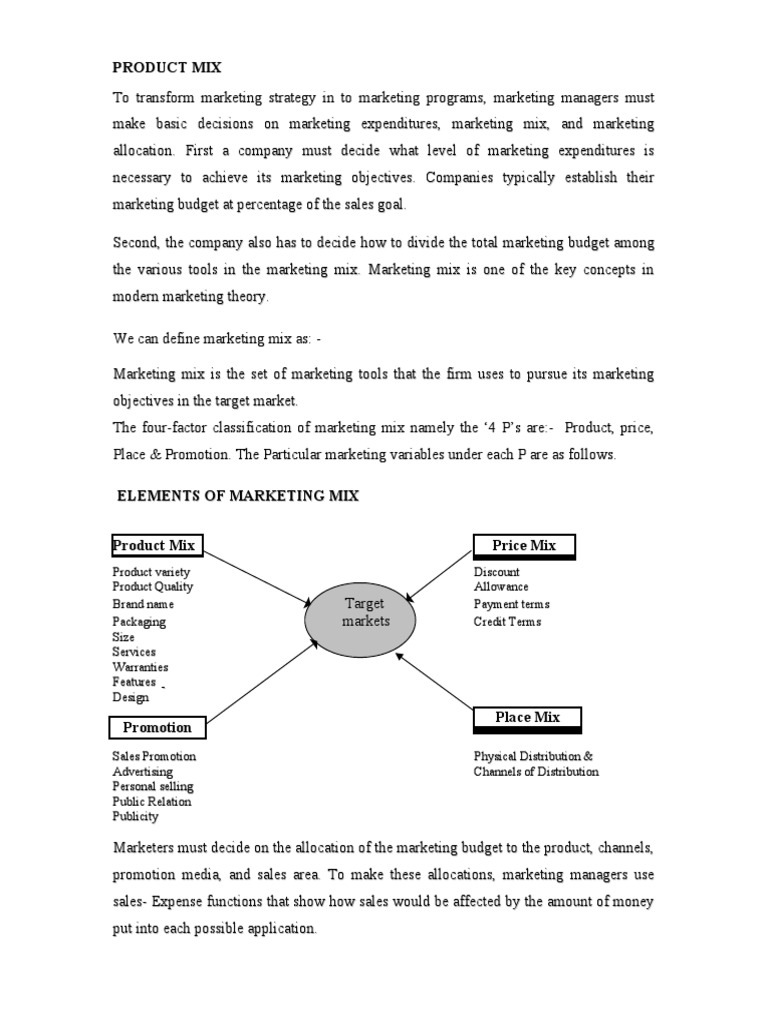 Chapter 6 PRODUCT MIX FOR ACT | PDF | Marketing | Brand