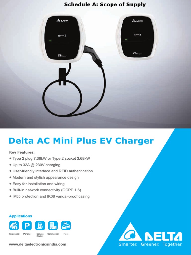 7.3 KW Ac Miniplus - Evse - Dte - 001 | PDF | Ac Power Plugs And Sockets | Battery Charger