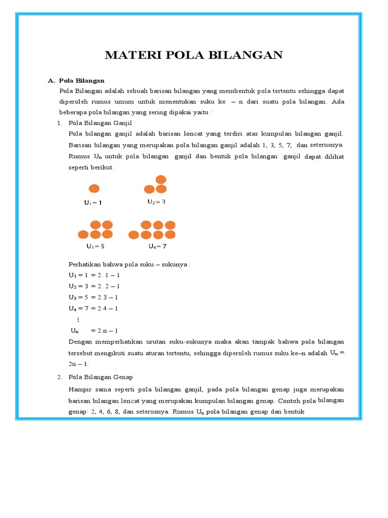 Pola Bilangan | PDF | Kajian Bahasa Asing