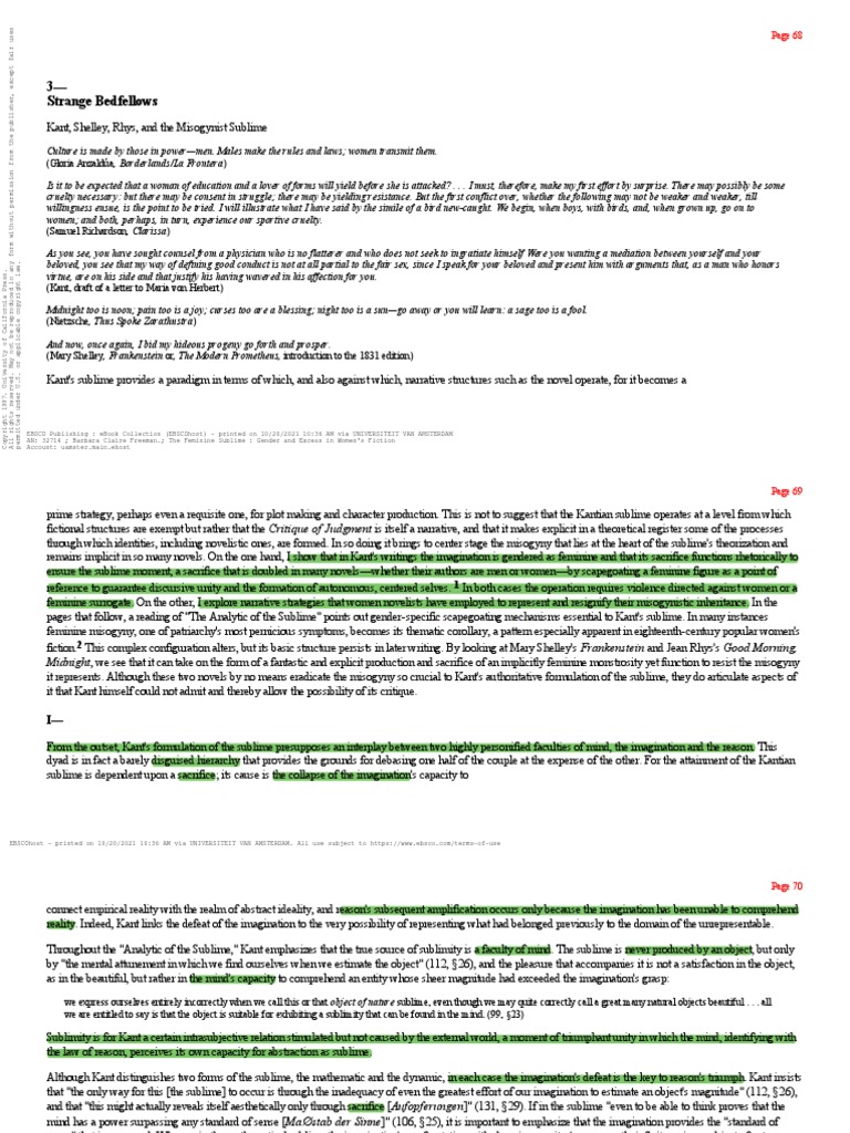 Feminine Sublime | PDF