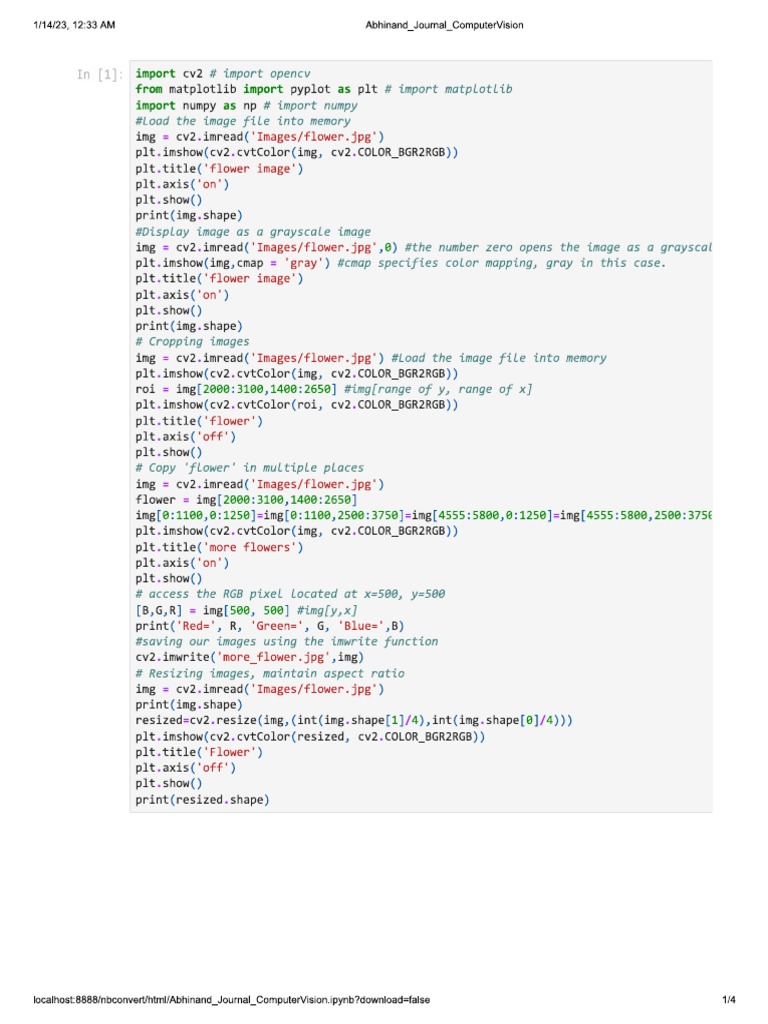 Abhinand Journal ComputerVision | PDF
