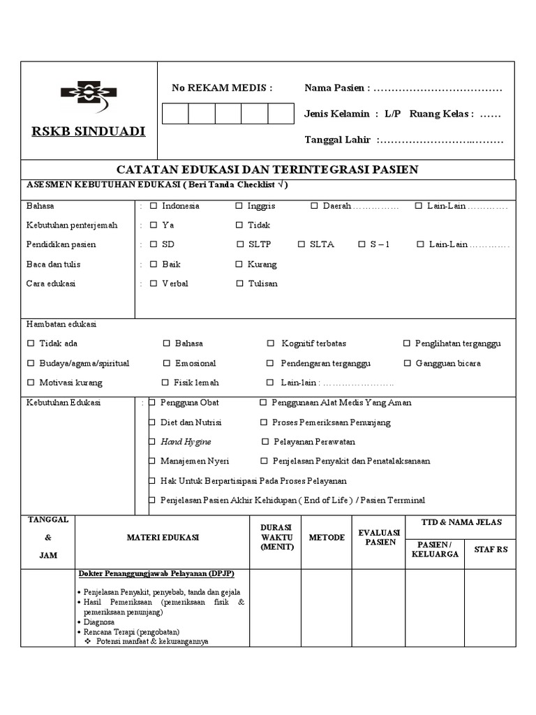 Formulir Inform Consent CPPT | PDF