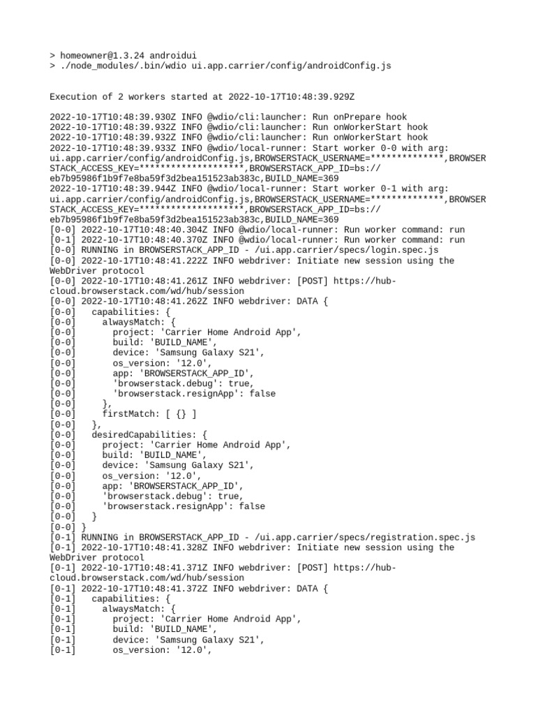 Browserstack Error | PDF | Android (Operating System) | Mobile App