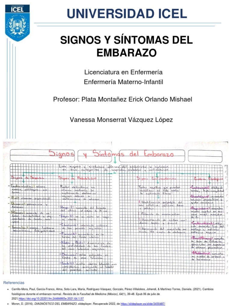 Signos y Síntomas del Embarazo | PDF | Ciencia y matemáticas