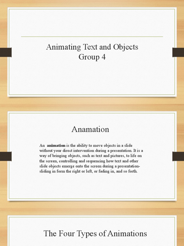 Animating Text and Object | PDF