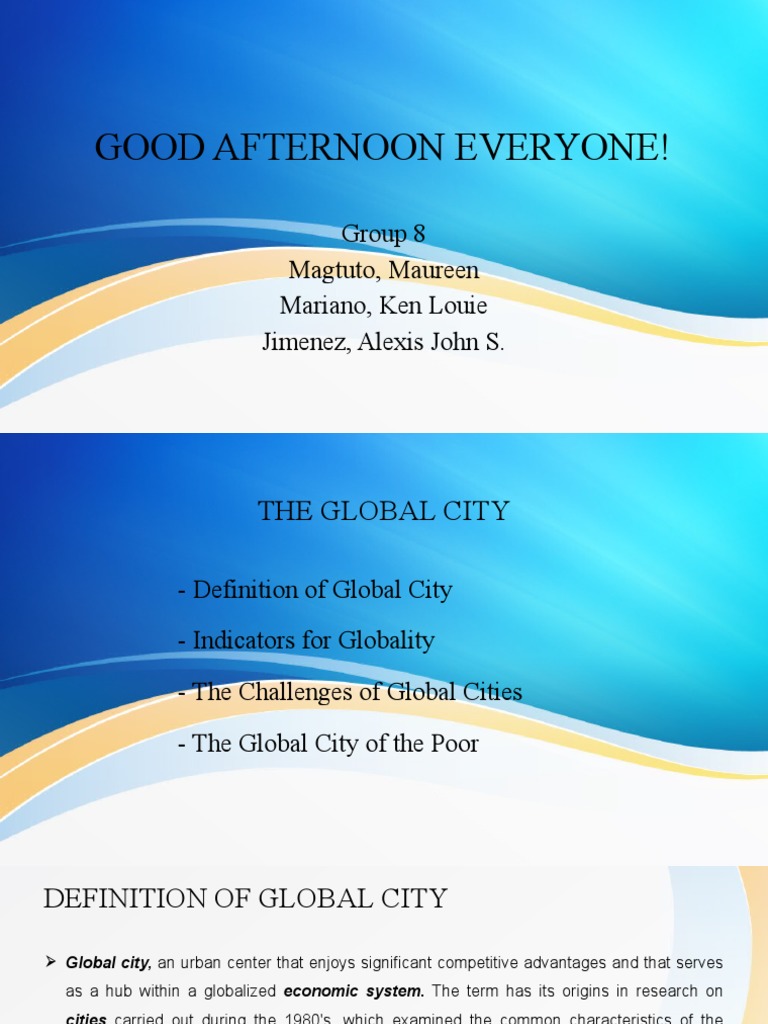 Global City | PDF | City | Globalization