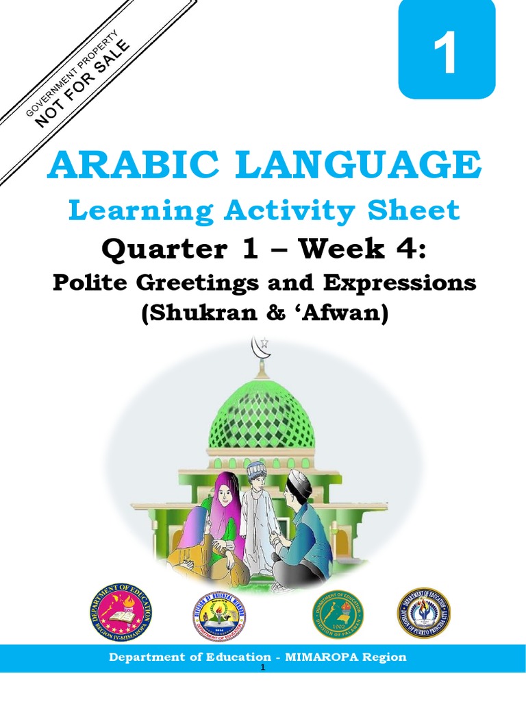 Arabic Language 1 - Q1 - W4 | PDF | Linguistics | Human Communication