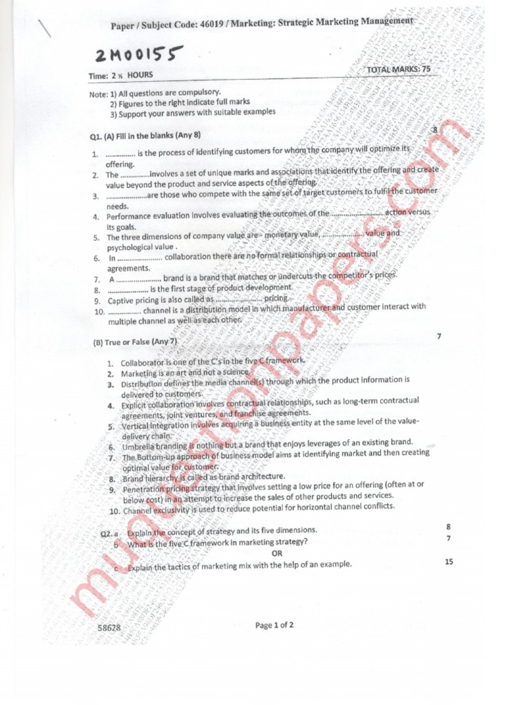 Tybms Sem5 SMM Nov19 | PDF