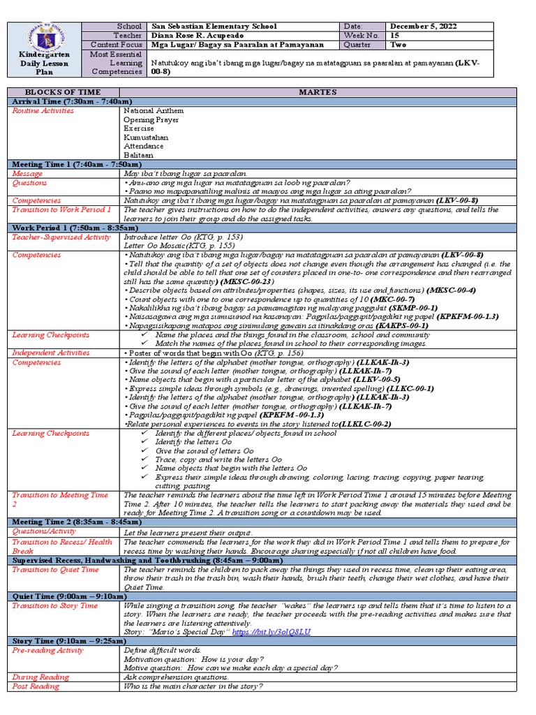 DLP Week 15 Day 1-5 | Download Free PDF | Learning | Orthography