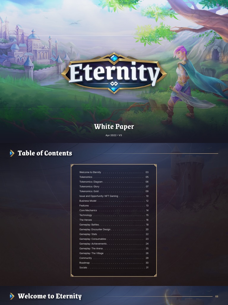 Eternity Whitepaper V3 1 Ef1f403a5a | PDF | Cryptocurrency | Market ...