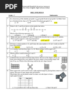 Math Olympiad Class 6 Sample Paper | PDF | Teaching Mathematics