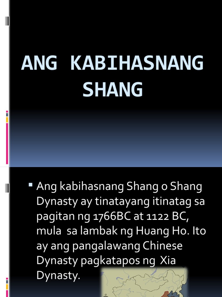 Pdfslide - Tips Kabihasnang Shang 5652cebed4059 | PDF