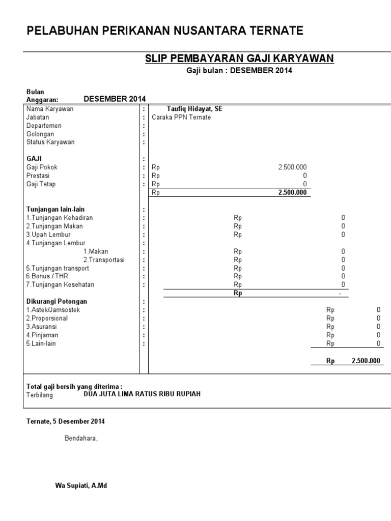 Slip Gaji | PDF