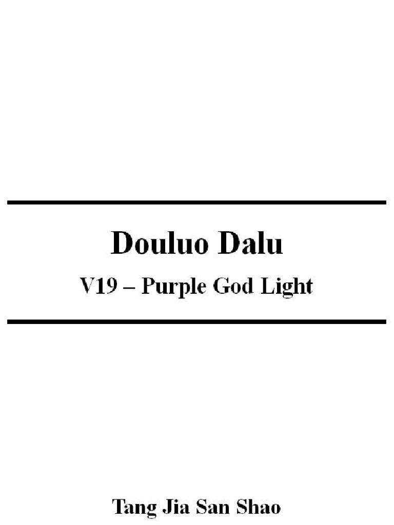 Douluo Dalu V19 - Purple God Light | PDF | Spider