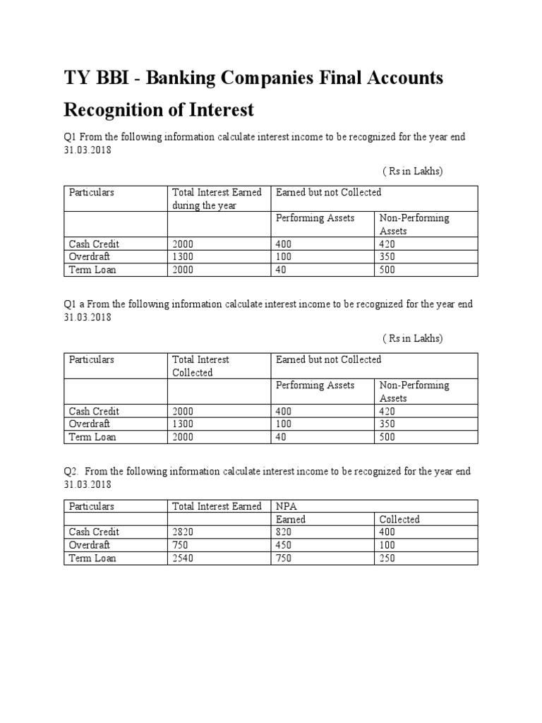 Banking Co Final Account | PDF | Dividend | Debits And Credits