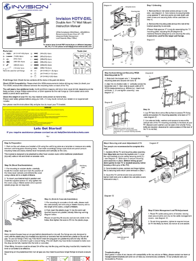 HDTV-DXL Uk Instructions | PDF