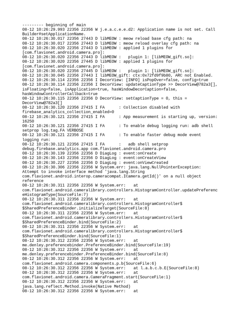Log Cat 1660274789953 Pdf Java Programming Language Android Operating System
