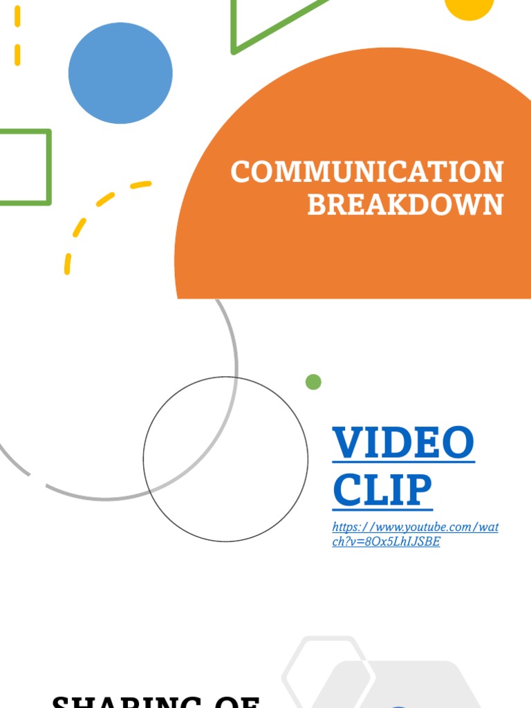 ORAL COMM PPT WEEK 3 Communication Breakdown | PDF | Communication | Mental Disorder