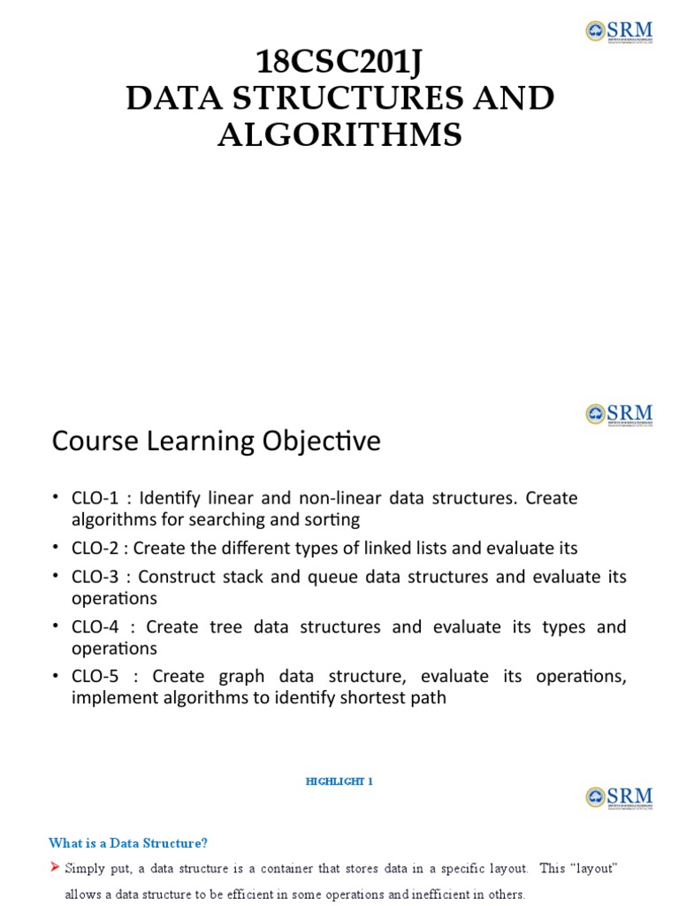 DSA - Unit 1 | PDF | Time Complexity | Data Type DSA - Unit 1 | PDF | Time Complexity | Data Type