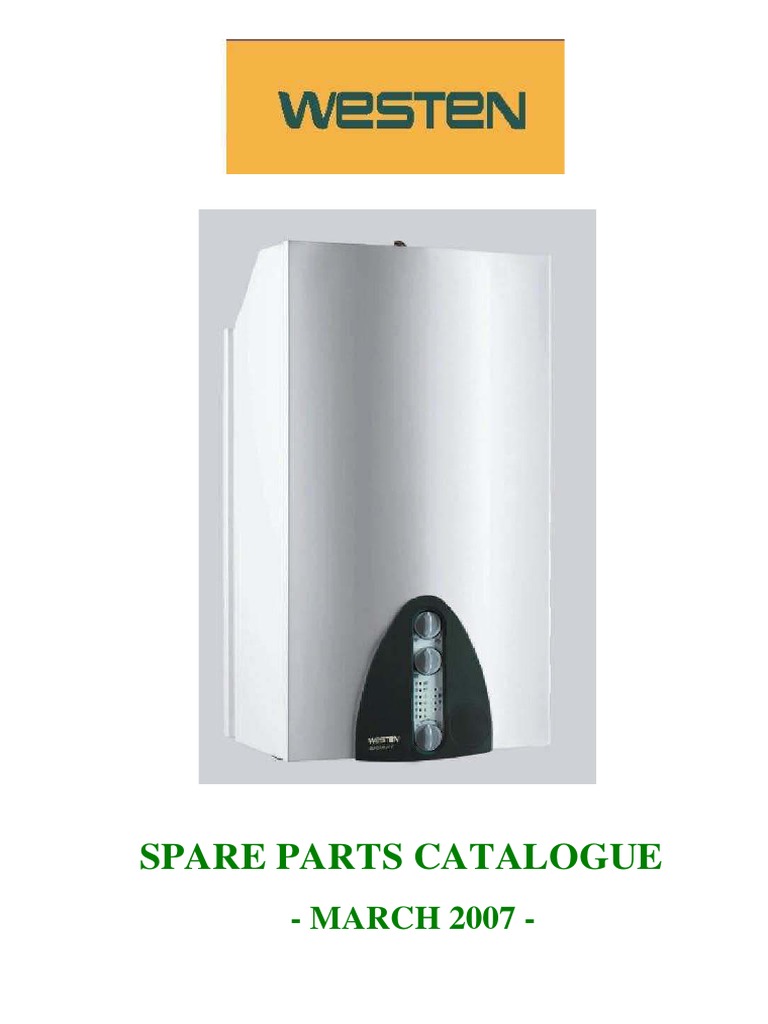 Westen Quasar 24 Spare Parts Catalogue | PDF | Tap (Valve) | Valve