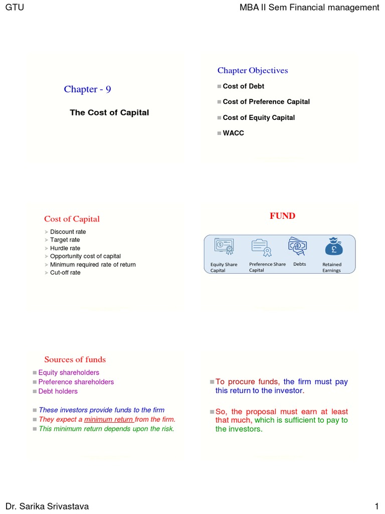 Module 3 Cost of Capital Part-1 | PDF | Cost Of Capital | Financial Services