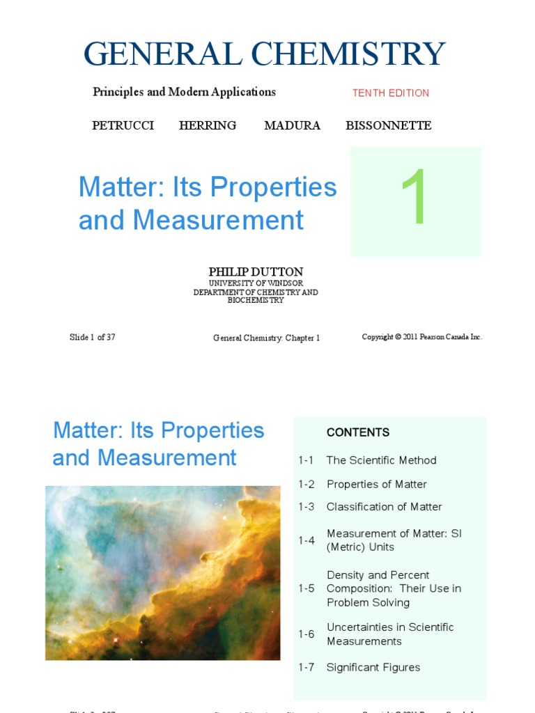 Chapter 1 Matter Its Properties and Measurement | PDF | Significant Figures | Density